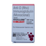 Anti-D (Rho) Immunoglobulin Injection 300 mcg Rhoclone - Sparsh ...